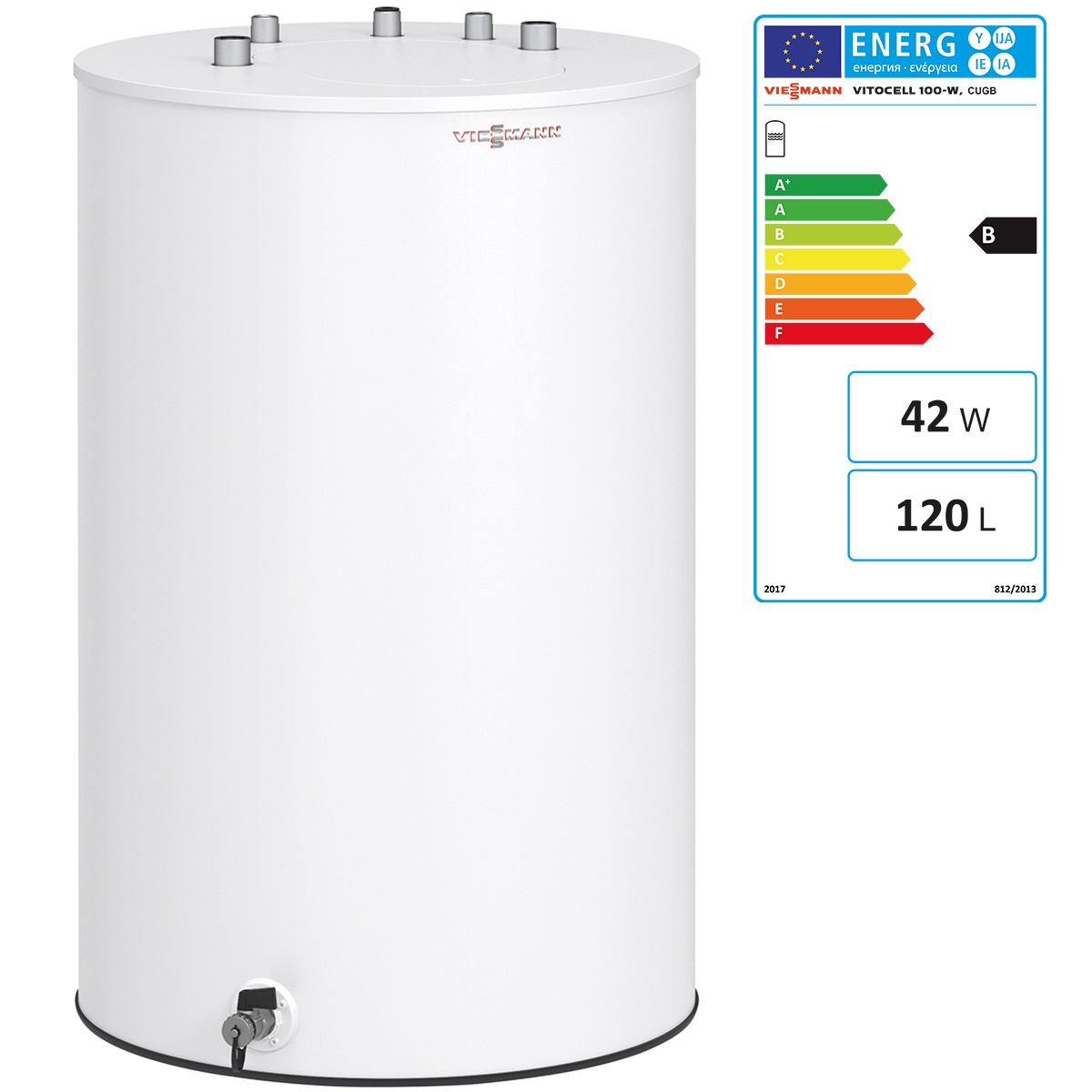 Viessmann Vitocell 100-W Typ CUGB 120 Liter Speicher Z018459 | Heizman24 - Handel für Haus- und ...