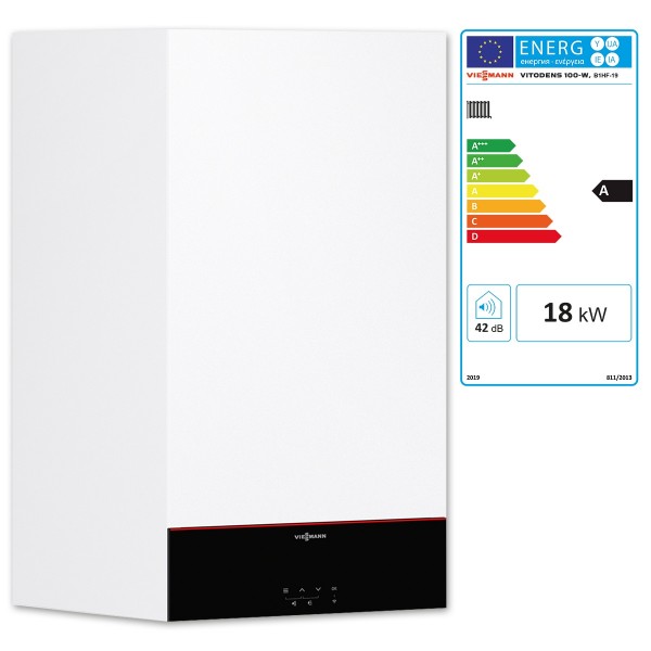 Viessmann Vitodens 100-W Gasbrennwerttherme 19kW B1HF Z020619 ...