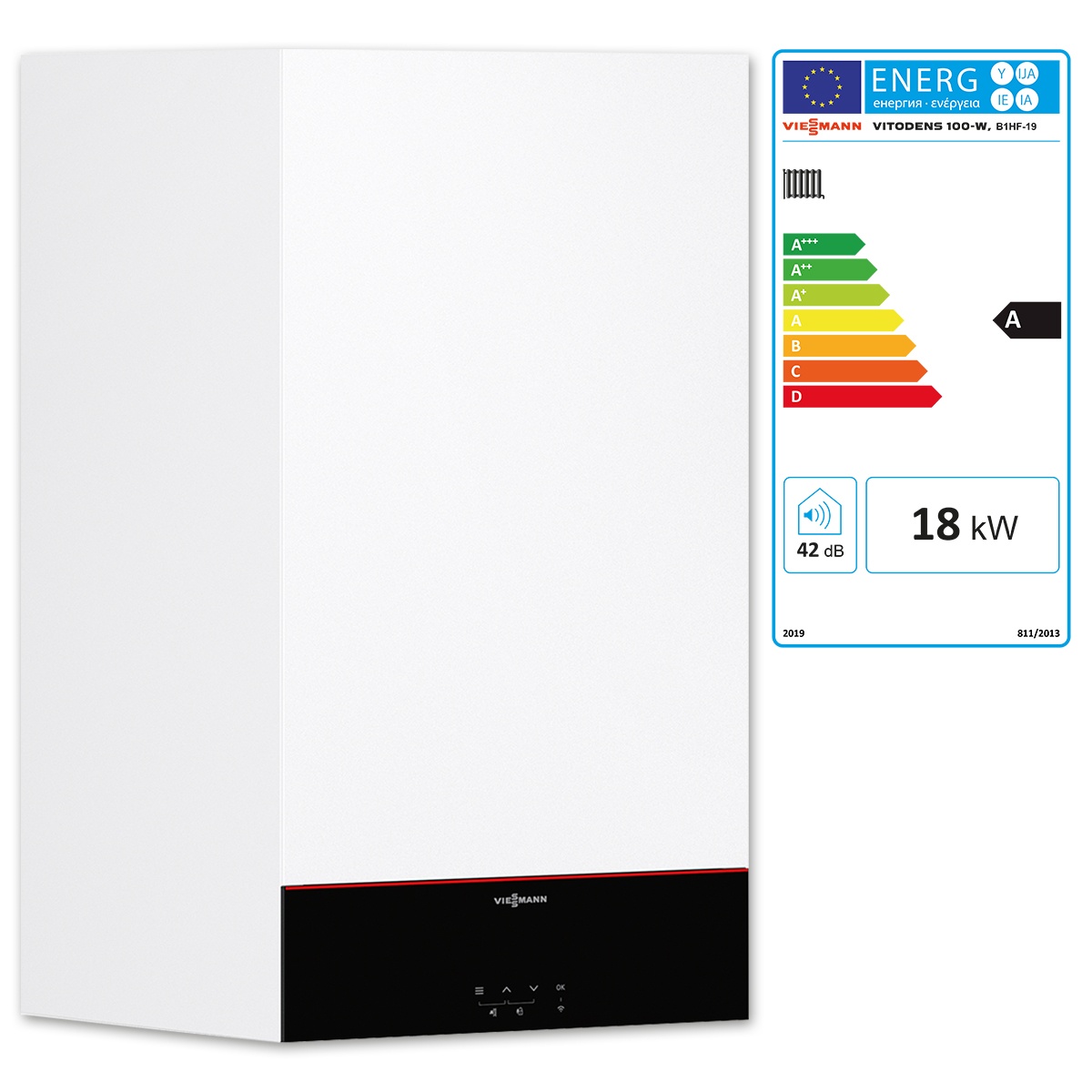 Viessmann Vitodens 100-W Gasbrennwerttherme 19kW B1HF Z020619 ...