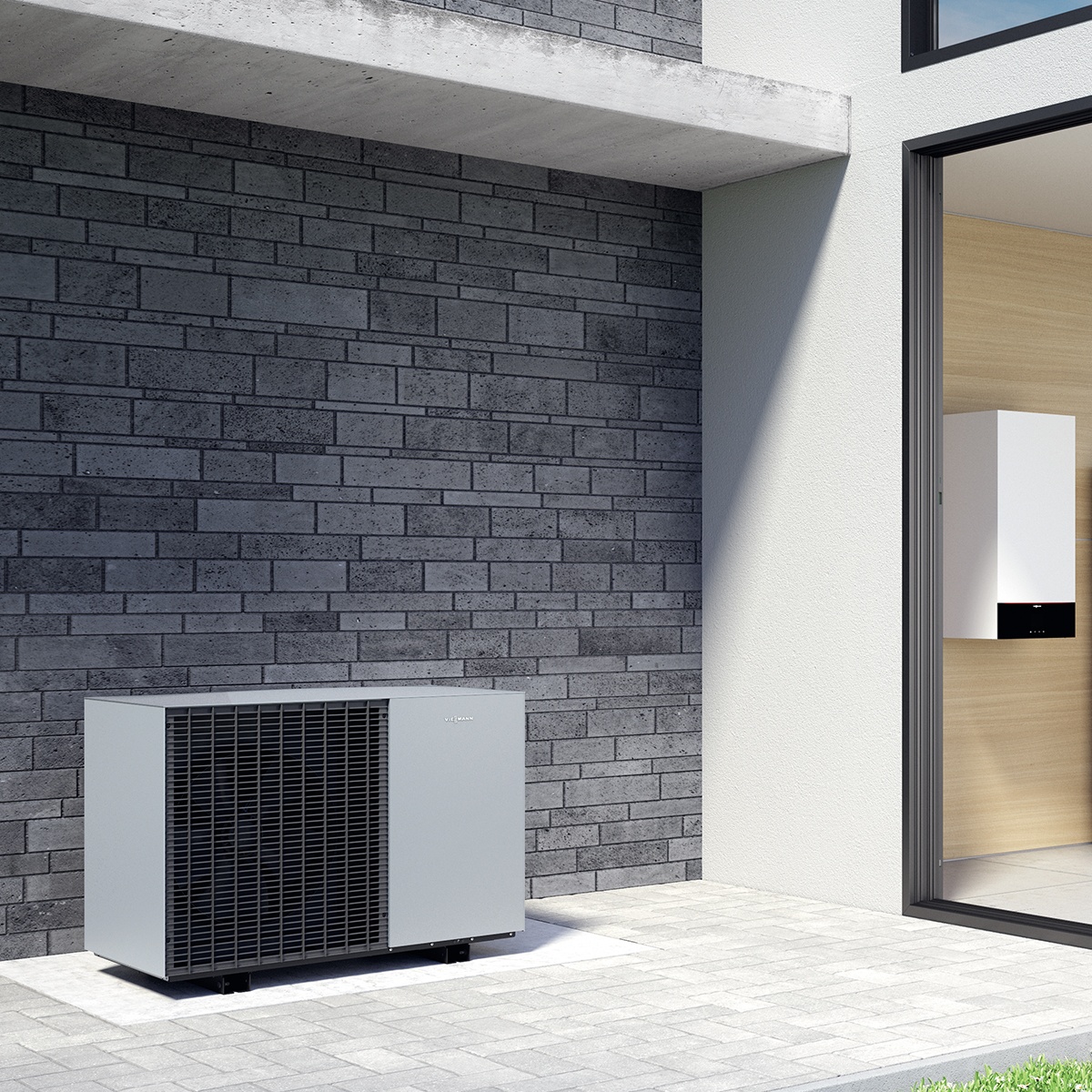 Viessmann Vitocal 150-A Luft-Wasser-Wärmepumpe 6,0kW Z026438 Monoblock ...