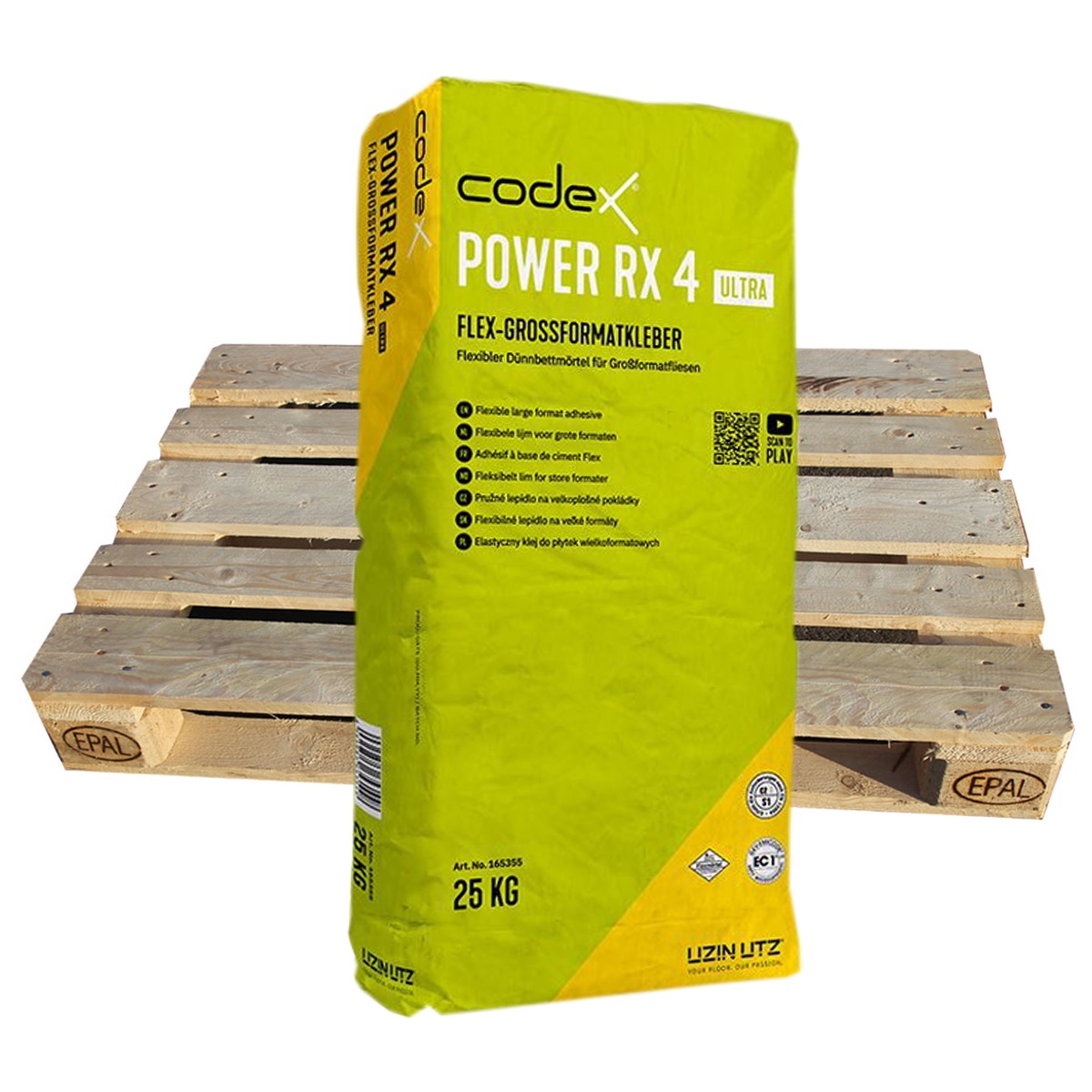 codex Power RX 4 Ultra Flex- Grossformatkleber 42 x 25 kg für Wand und ...