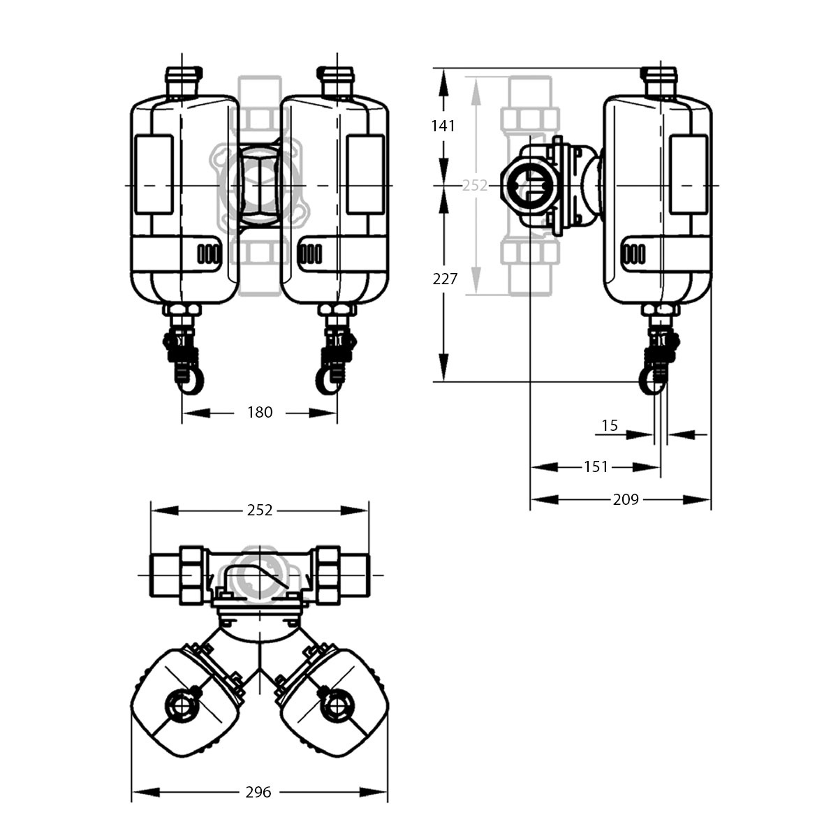 JUDO Magnetitfilter MAFI JMFI 1 1/2" 8060101 | Luftabscheider ...