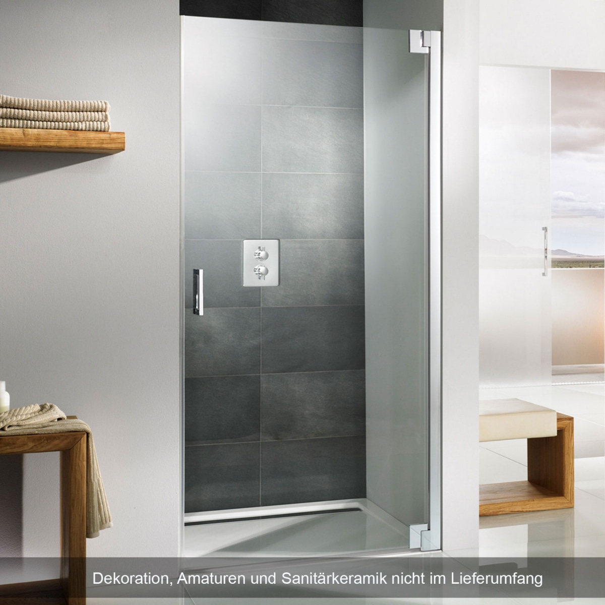 HSK K2P Drehtür Nische 80x200cm | Heizman24 - Handel für Haus- und Gebäudetechnik