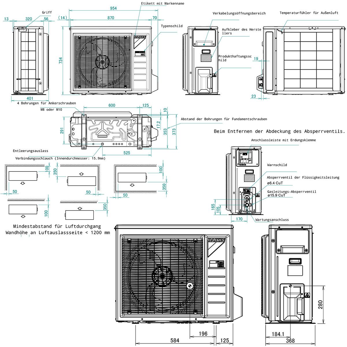 Daikin Perfera 2.0 Klimaanlagenpaket Mono Split 7,1kW | Heizman24 - Handel für Haus- und ...