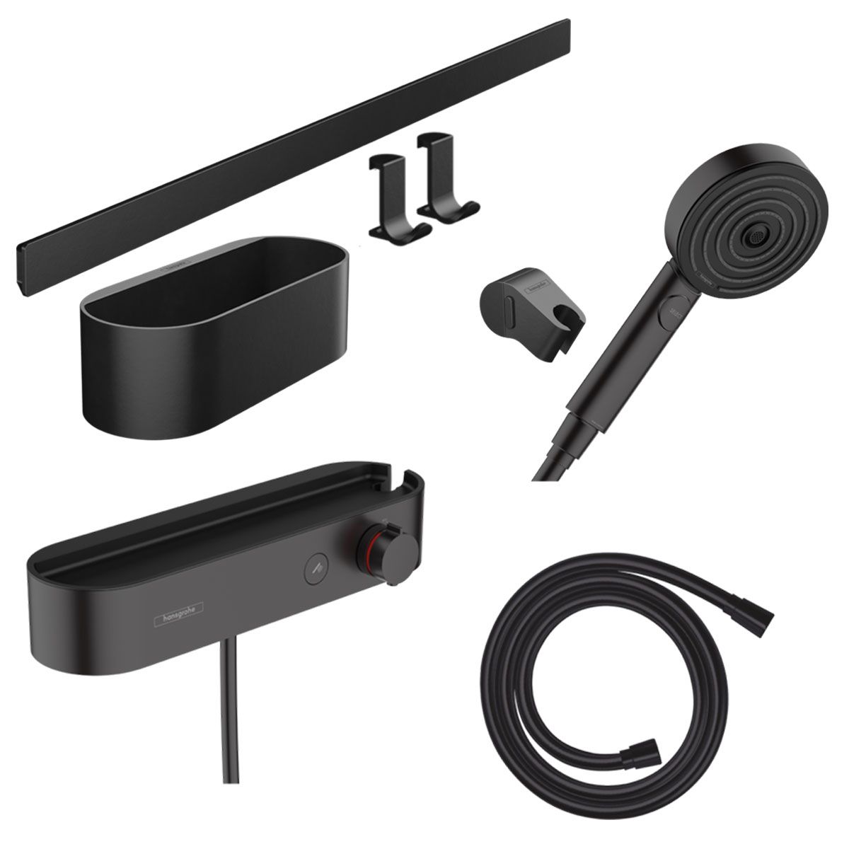 Hansgrohe Dusch Bundle WallStoris mit Thermostat und EasyClick in ...