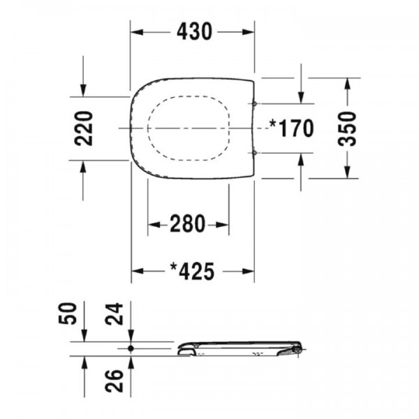 Duravit D-Code Compact WC Sitz Toilettensitz 0067310099 ohne ...
