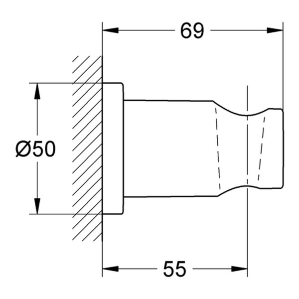 Grohe Rainshower Handbrausehalter in Chrom 27074000 | Heizman24 ...