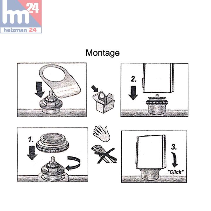 Kamo KTS Stellantrieb 230 V inkl. Adapter VA50 | Heizman24 - Handel für ...