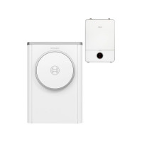 Buderus 7739624149 Luft-Wasser-Wärmepumpe Logaplus M WLW186i-12 AR TP70 mit integriertem ...