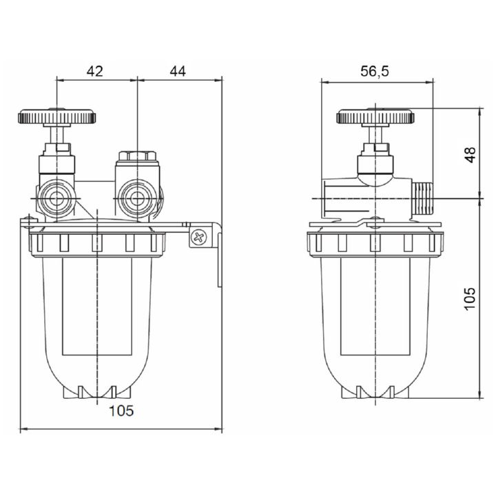 Oventrop Oilpur Z A Heizölfilter Heizöl Öl Filter Zweistrang 2120561 ...