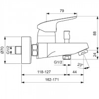 Ideal Standard CeraFlex Duscharmatur Aufputz B1721AA | Heizman24 ...