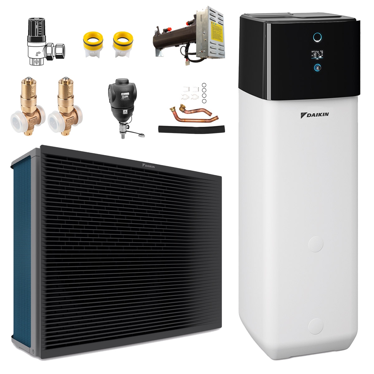 Daikin Altherma 3 H MT Baugröße 8 Paket ECH2O Kombi-Standgerät mit 500 L Speicher und ...