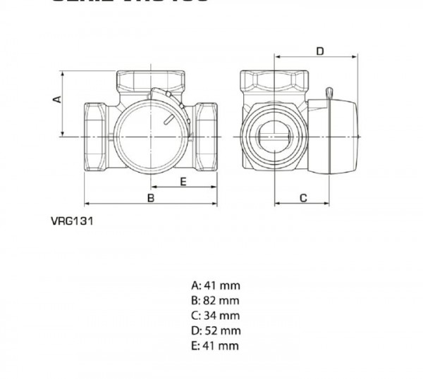 ESBE 3-Wegemischer VRG131, DN25, IG, Kvs 10, PN10, 11601100 | Heizman24 ...