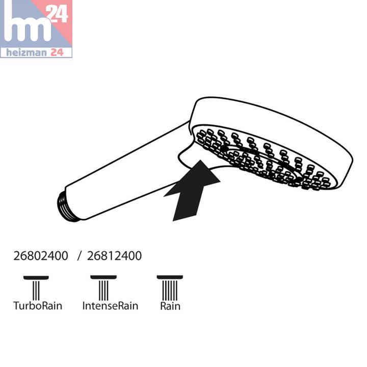 Hansgrohe Handbrause Croma Select E Vario 26812400 Handbrausen