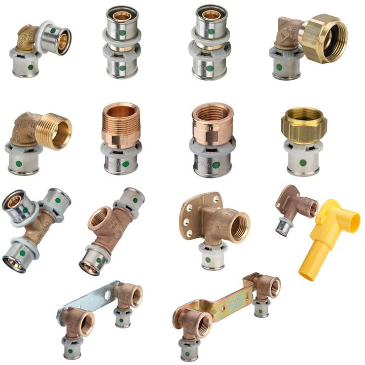 Viega Sanfix P Pressfittings Rotguss Fitting Fittings mit SC-Contur ...