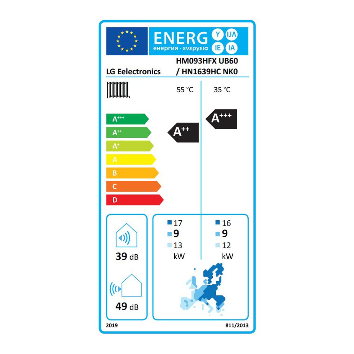 LG Therma V Monobloc R290 Wärmepumpe 12,0 kW HM123HF UB60 Außengerät ...