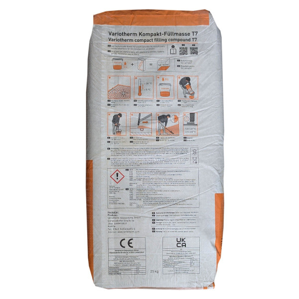 Variotherm Kompaktfüllmasse T7 Sack 25 kg V291 | Heizman24 - Handel für ...